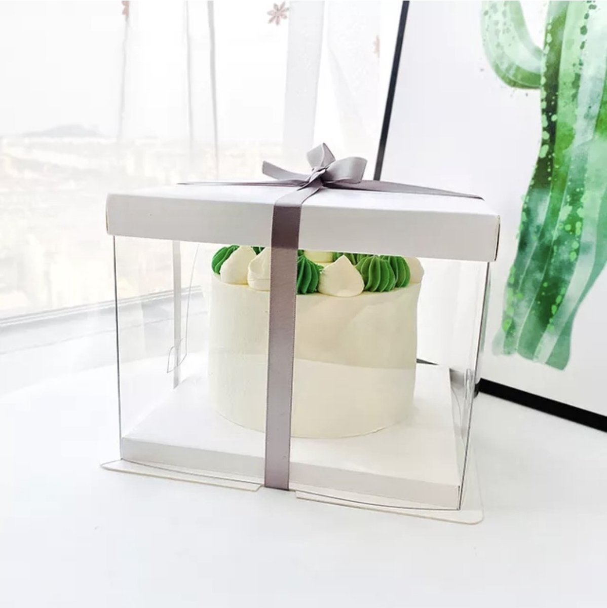 Grote Luxe Cadeaudoos - Transparant - Wit - Vierkant - Luxe Gift Box ...
