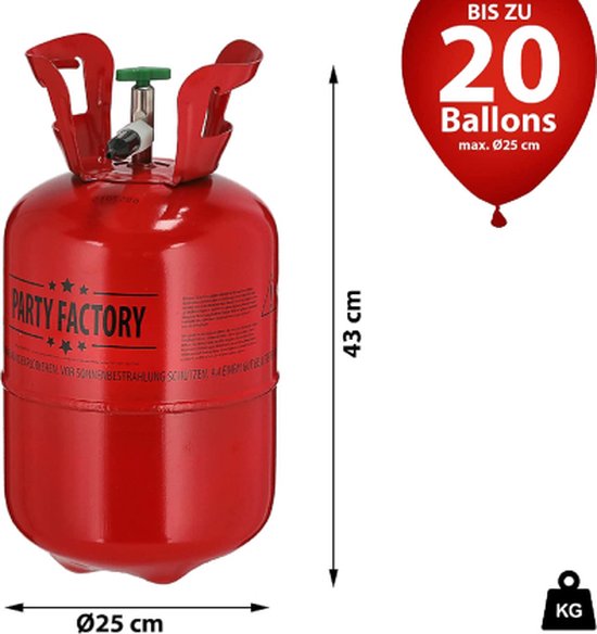 Flightmode - Helium Ballongas voor 20/30/50 ballonnen | heliumfles ...