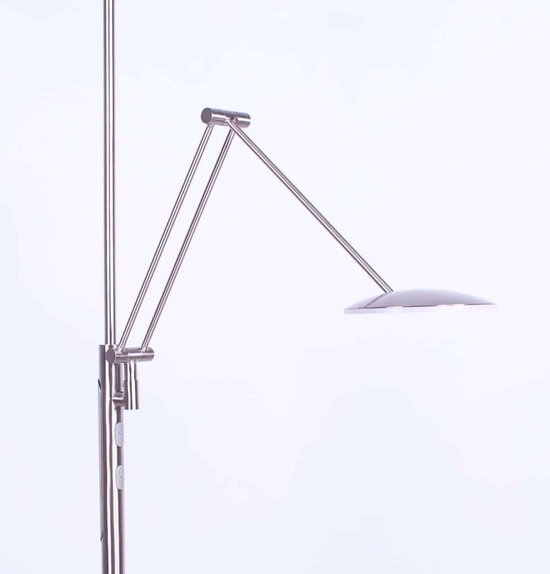 Moderne led vloerlamp Geneva | 2 lichts leeslamp | 184 cm | dimmen ...