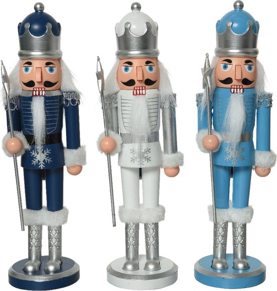 Notenkraker donkerblauw grijs met ster - 28CM | bol.com