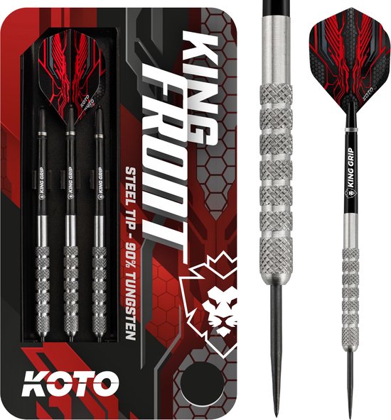 KOTO King Front 90% Tungsten Darts, 24 Gram Steeltip Dartpijlen Van 90% ...