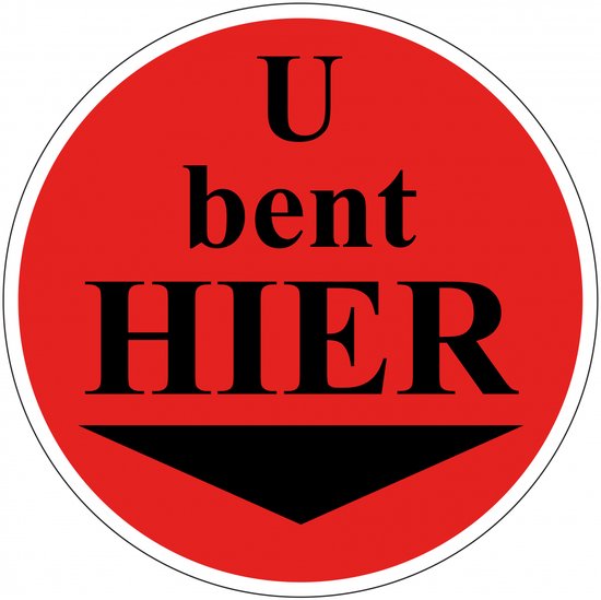 U bevindt zich hier sticker 50 mm - 10 stuks per kaart | bol