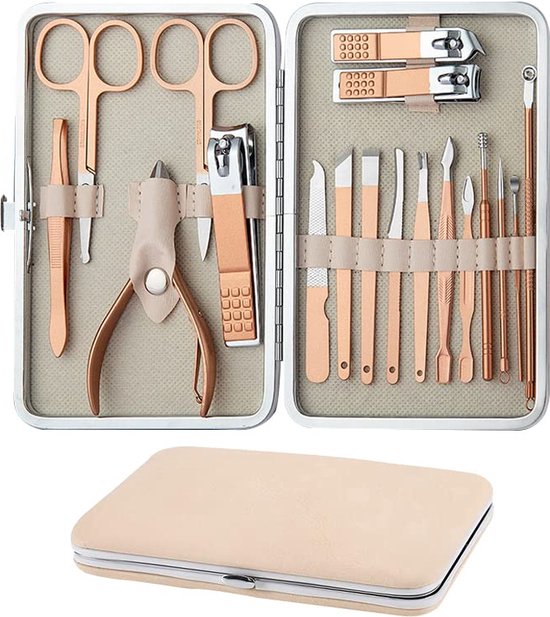 Luxe Manicure Set - Pedicure en Manicure set - Met etui - Vrouwen en ...