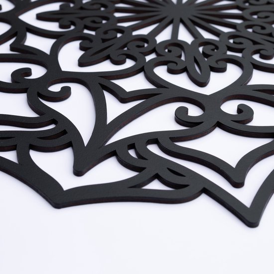 Geometrische Wanddecoratie - Hert - Hout - Wall Art - Muurdecoratie ...