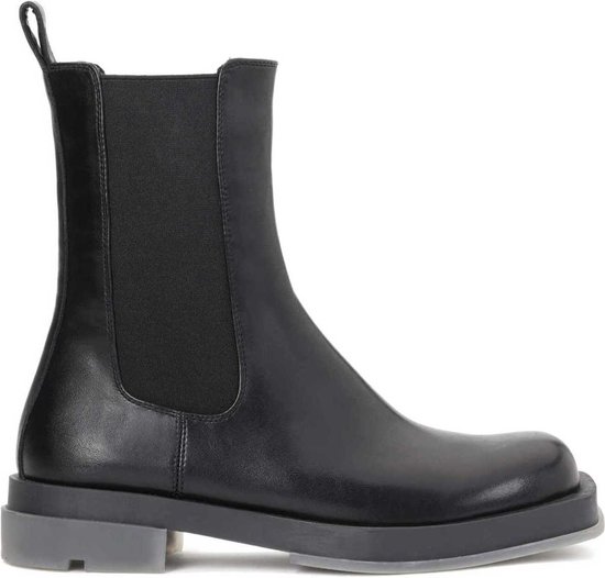 Bottines plates en cuir noir pour femmes | bol.com