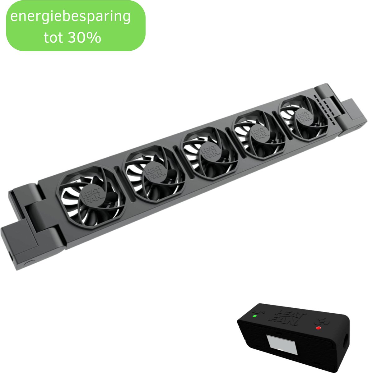 Cleanheat- Radiator Ventilator Zwart – Radiator Booster 5 Ventilatoren ...