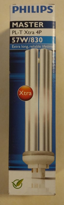 Philips MASTER PL-T Xtra 57W - 830 Warm Wit | 4 Pin | bol