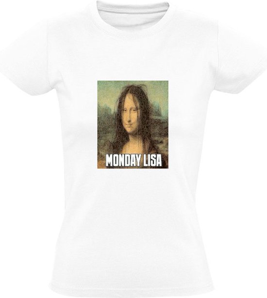 Monday Lisa | Dames T-shirt | geen zin | maandag | moe | lui | uitgeput ...