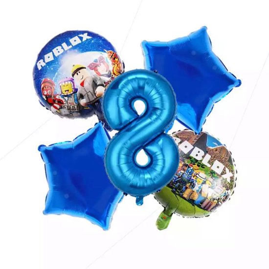 Roblox Thema Party Supplies Aluminium Film Ballon Decors Set nummer 8 ...