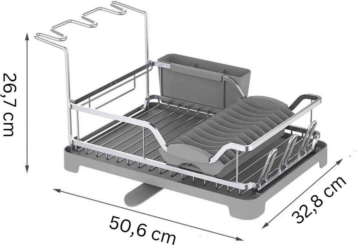 Posity - Afdruiprek - Afdruiprek met lekbak - Afwas - Droogrek afwas ...