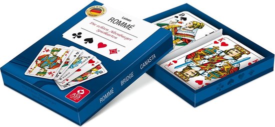 Rommé Doppel Leinen Schachtel | Games | bol.com