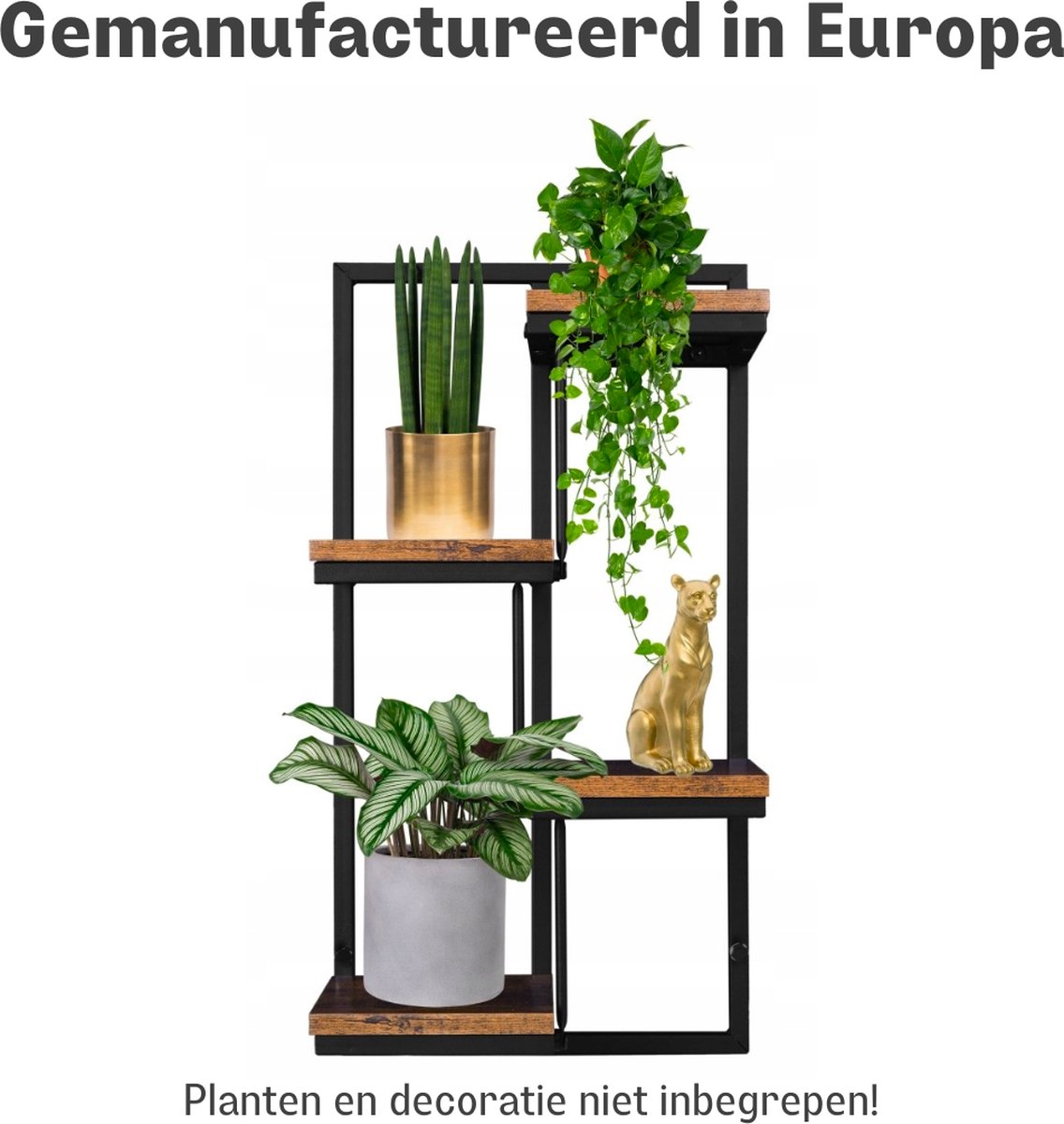 Novity® Design Wandrek - Industrieel - Hout - Wandplank - Zwevend ...