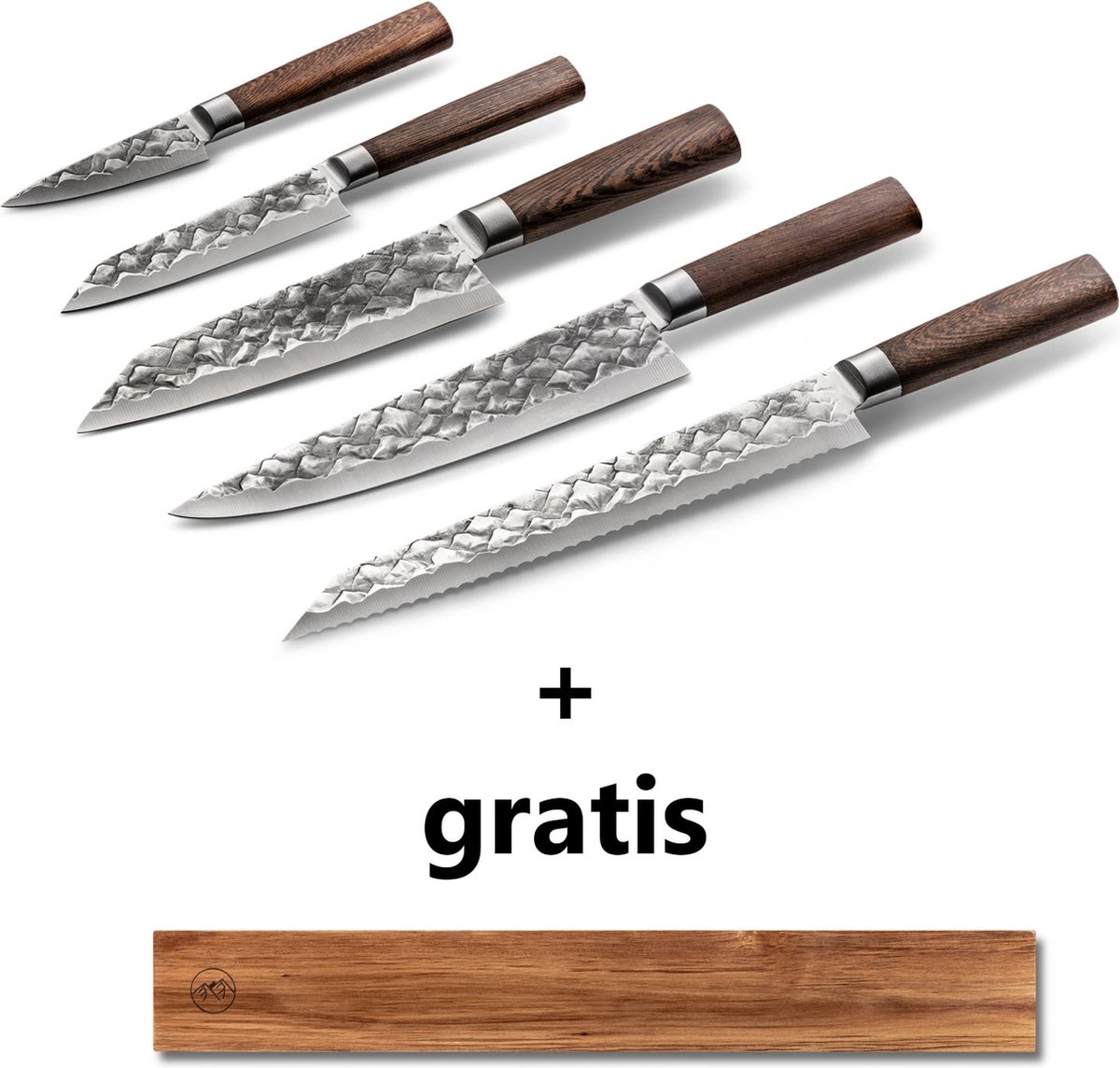 Messenset met Magneetstrip, 6-delig, Duits staal, 3D bergpatroon | BARE ...