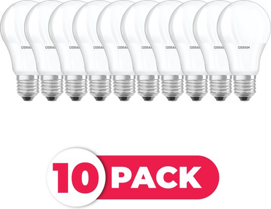 Osram Anti-Bacterieel LED E27 - 8.5W (60W) - Daglicht - Niet Dimbaar - 10 stuks | bol.com