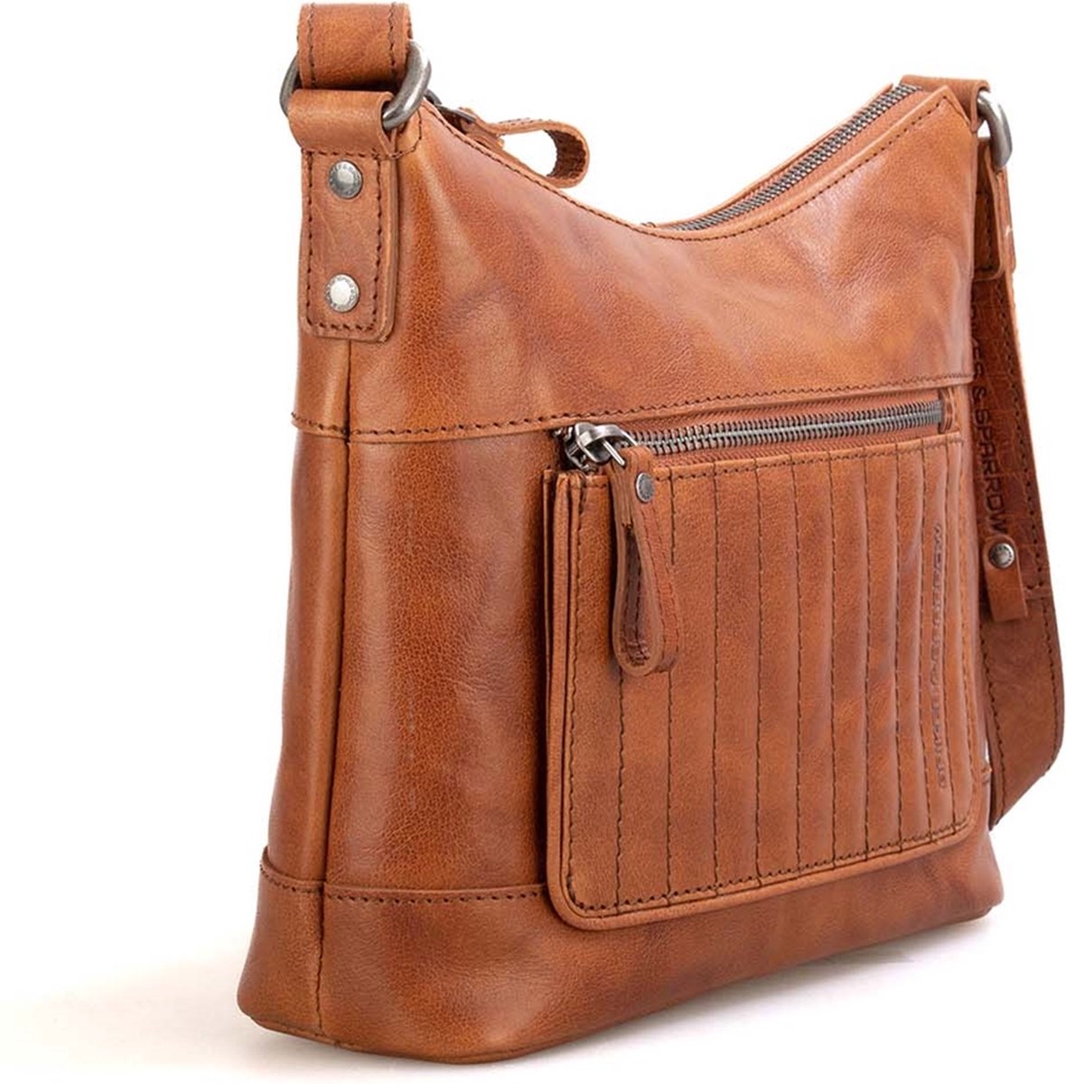 Spikes & Sparrow Medium Schoudertas / Crossbody Tas Dames - Leer ...