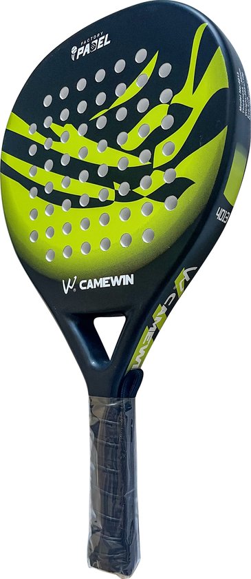 CAMEWIN Padel Racket - Groen - Full Carbon - met GRATIS rackethoes | bol