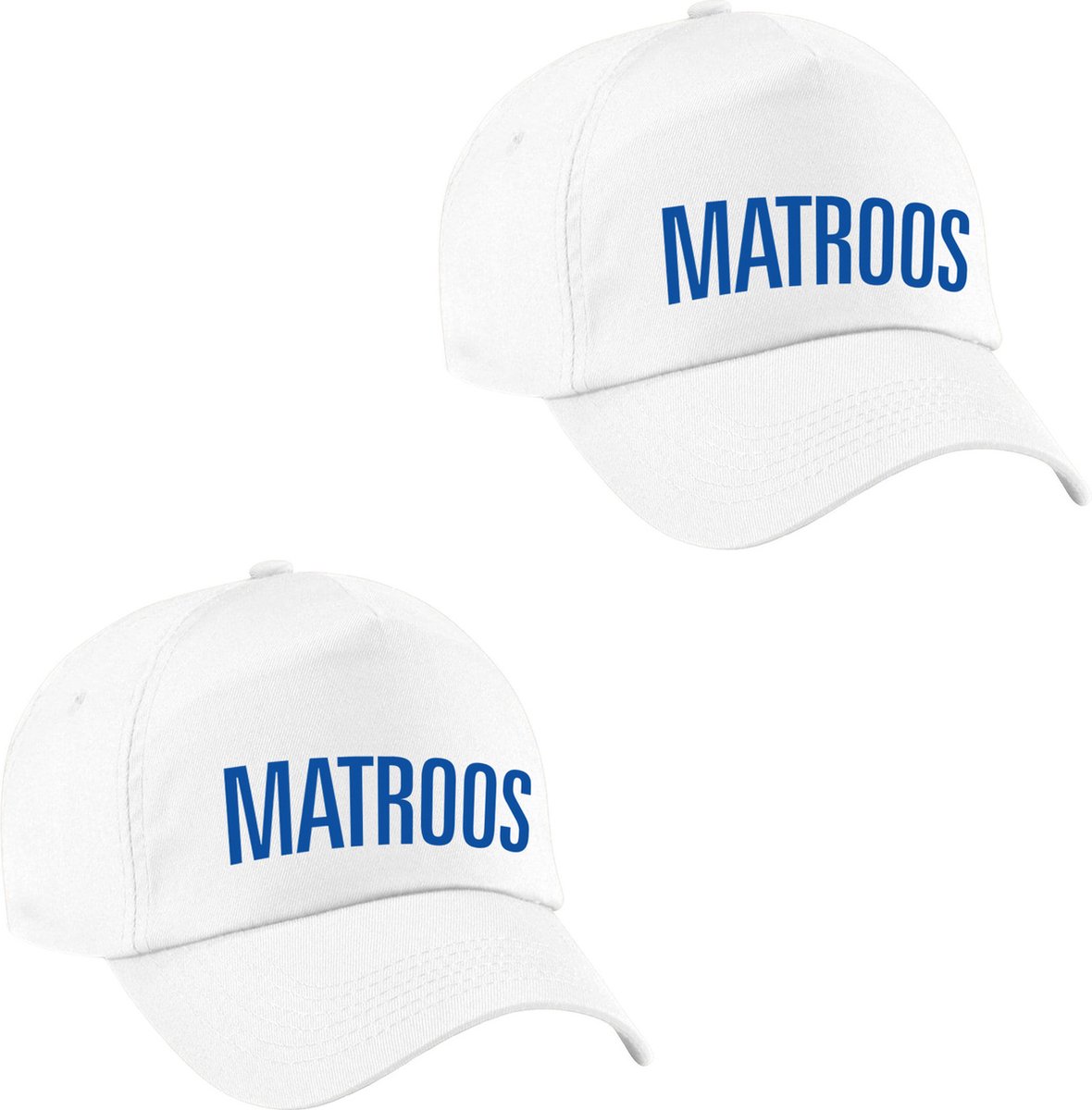 Matroos/Matrozen verkleed pet/cap 2x wit volwassenen - Matrozenhoedjes ...