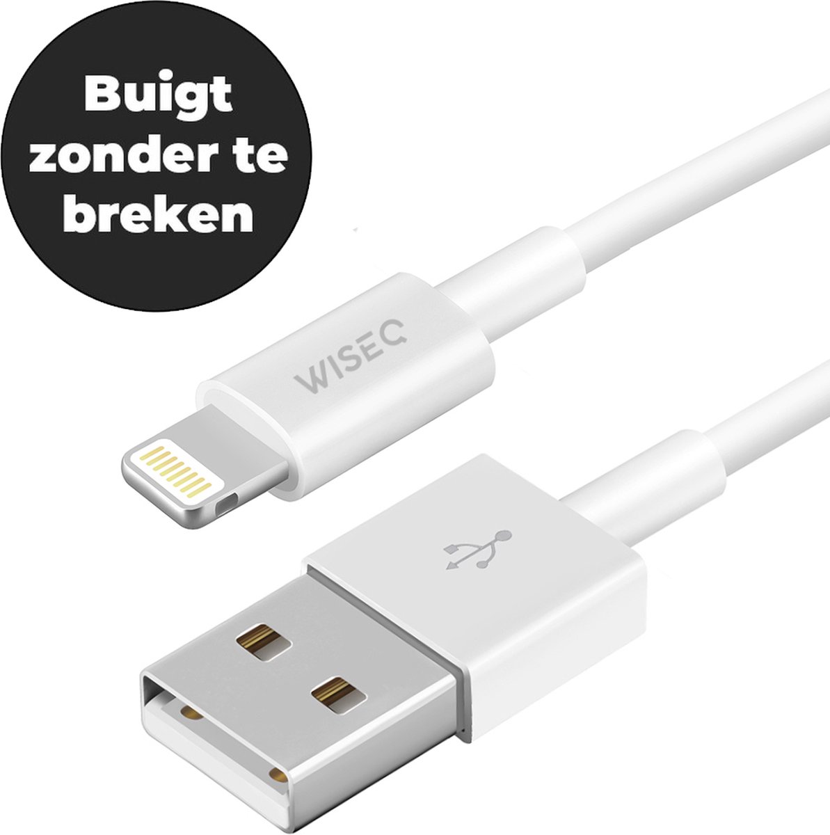 WISEQ iPhone Lader - Premium USB Oplader inclusief lightning kabel van ...