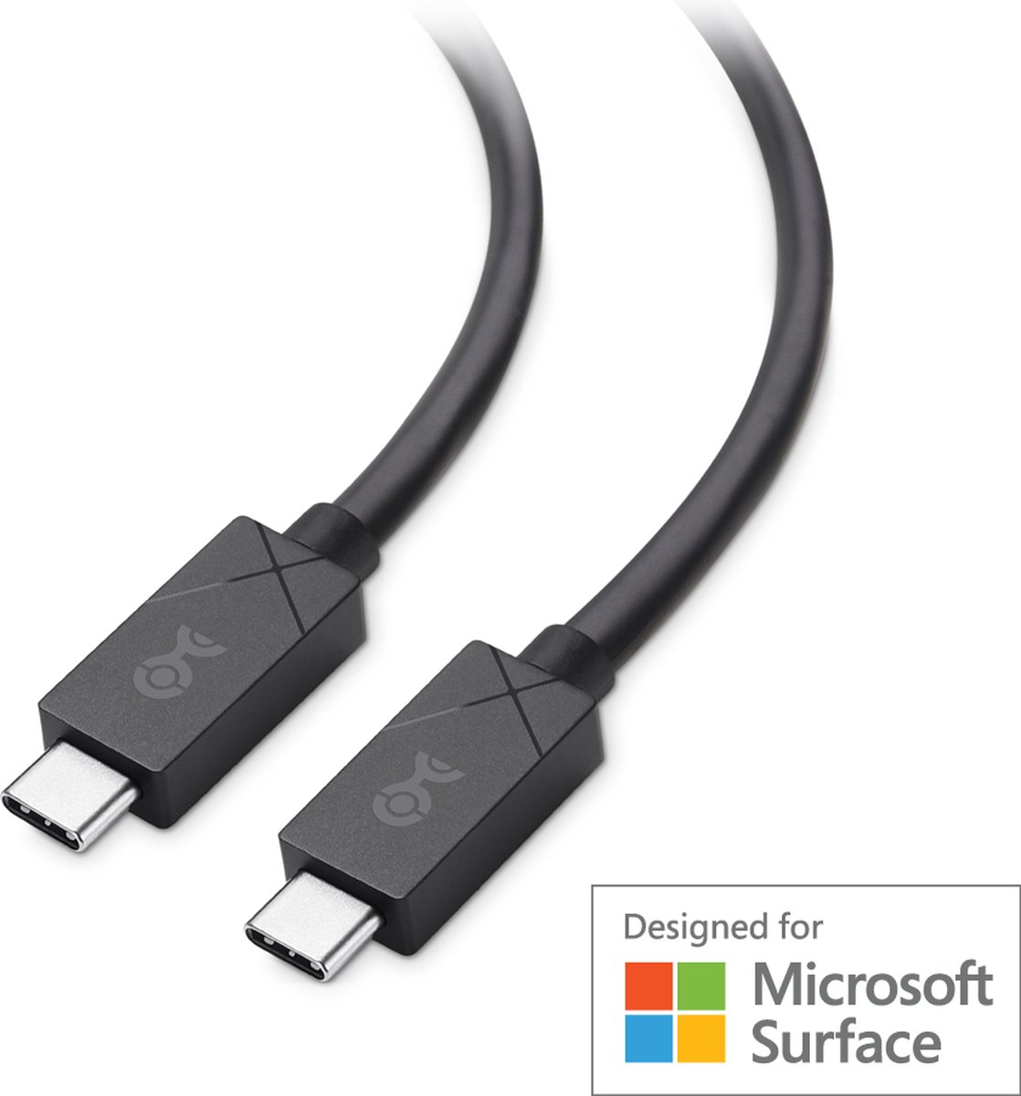Cable Matters 201504-BLK-1m USB-C naar USB-C Kabel - Ontworpen voor ...