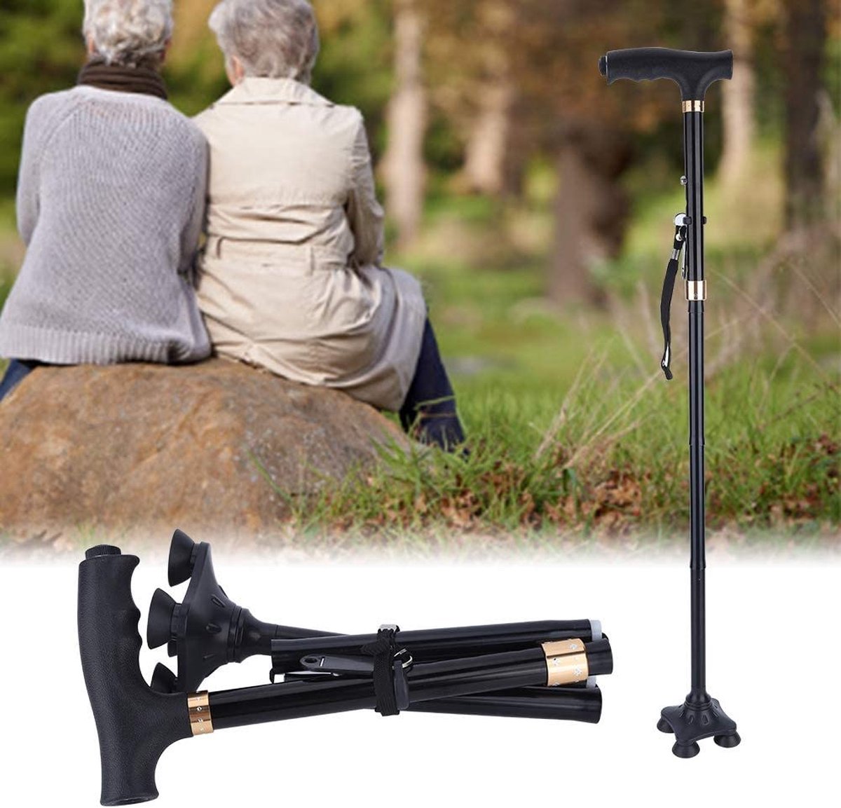 Wandelstok – Walking stick – Wandel support – voor ouderen senioren en ...