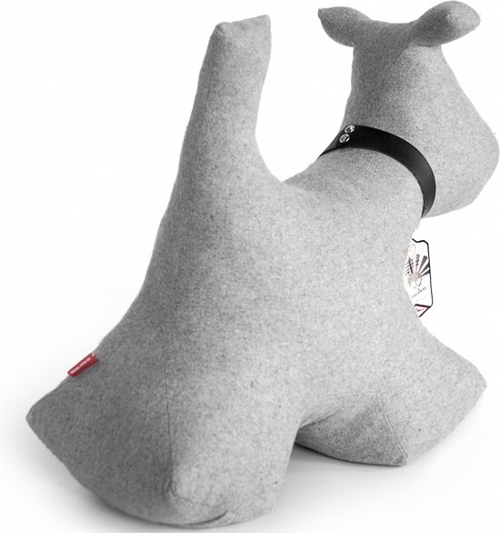Big Friend Max the Dog - grey felt | bol.com