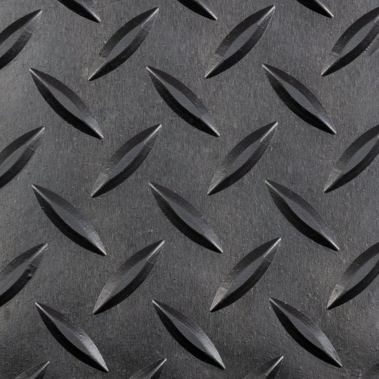 etm Rubber loper - Rubbermat - Traanplaat - 3 mm - 150 x 500 cm | bol