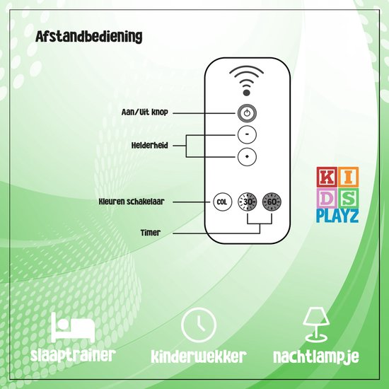 KidsPlayz Pinguïn Slaaptrainer - Wekker - Nachtlampje - Kinderwekker ...
