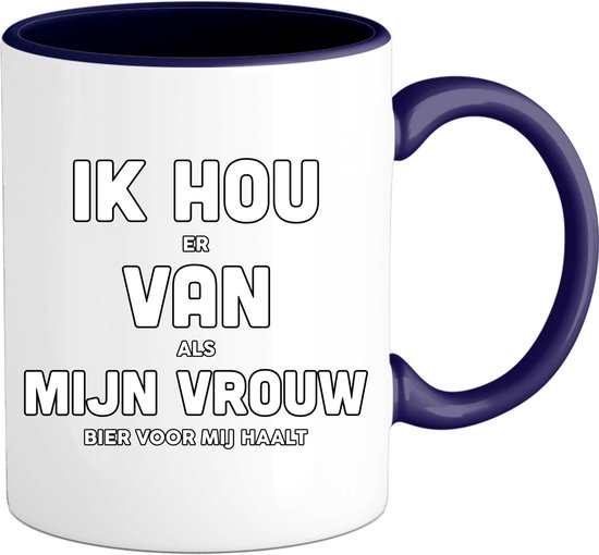 Ik hou van mijn vrouw - Bier kleding cadeau - bierpakket kado idee - grappige drank... | bol
