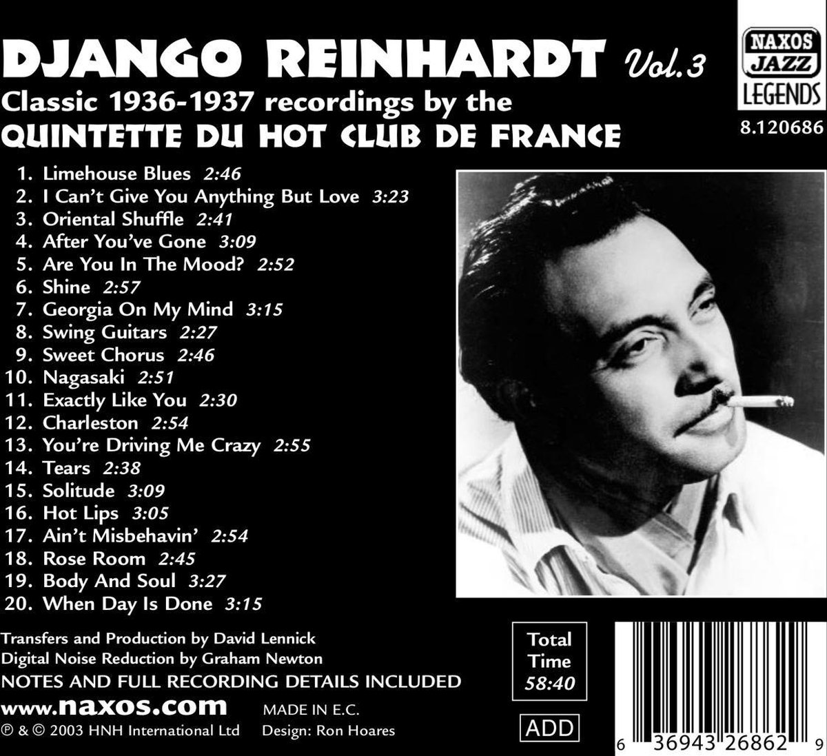 Django Reinhardt - Volume 3 1936-37 (CD), Django Reinhardt | Muziek | bol.com