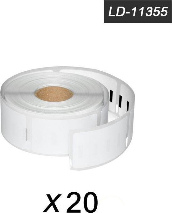 Dymo adres labelrol - 19mm x 51mm / 500 Labels per Rol - 20 stuks | bol