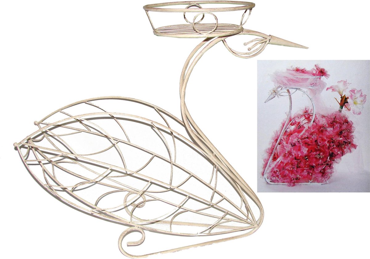 Metalen planten staander - model zwaan | bol.com