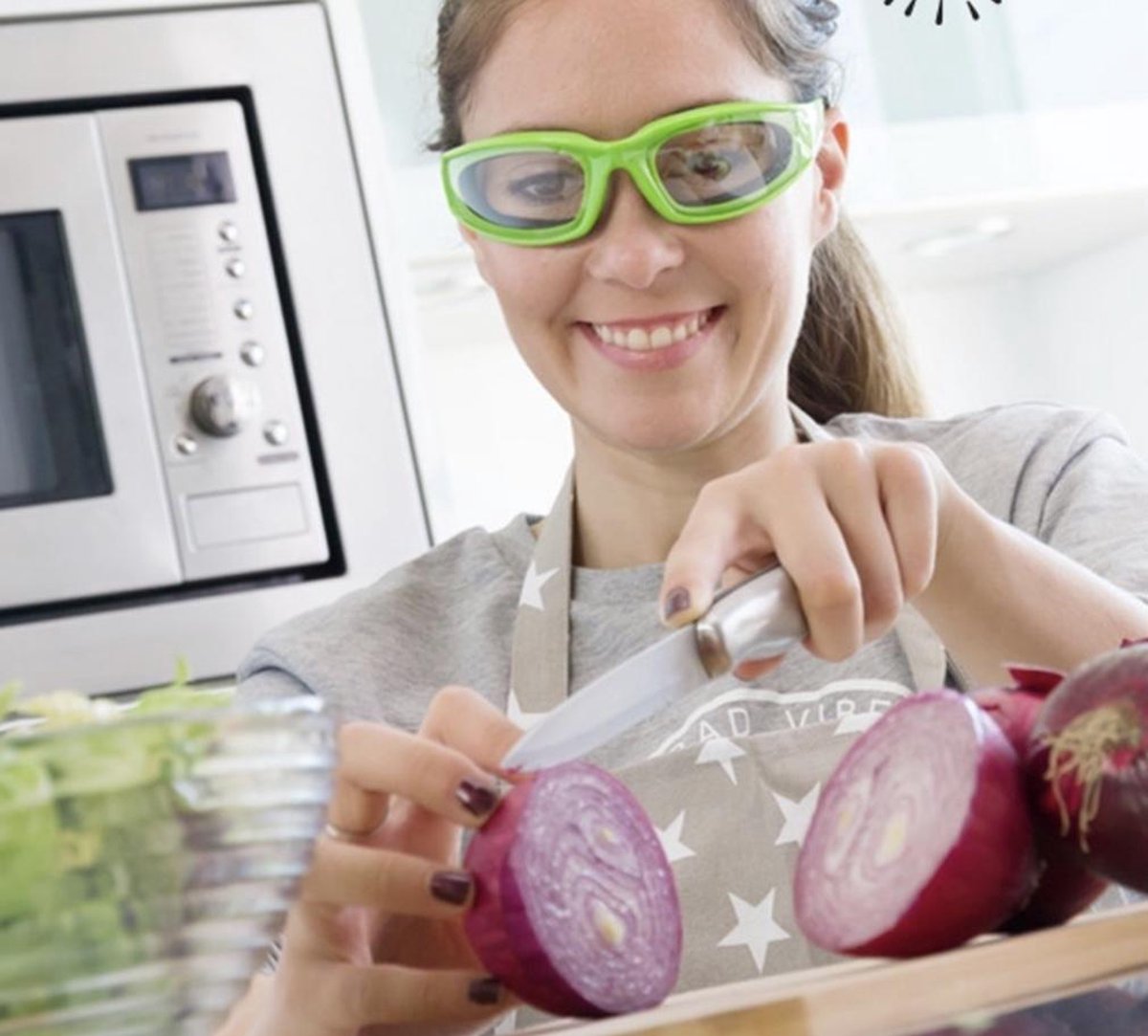 Uienbril - Uien snij bril - Beschermende bril - Anti traan bril - BBQ ...