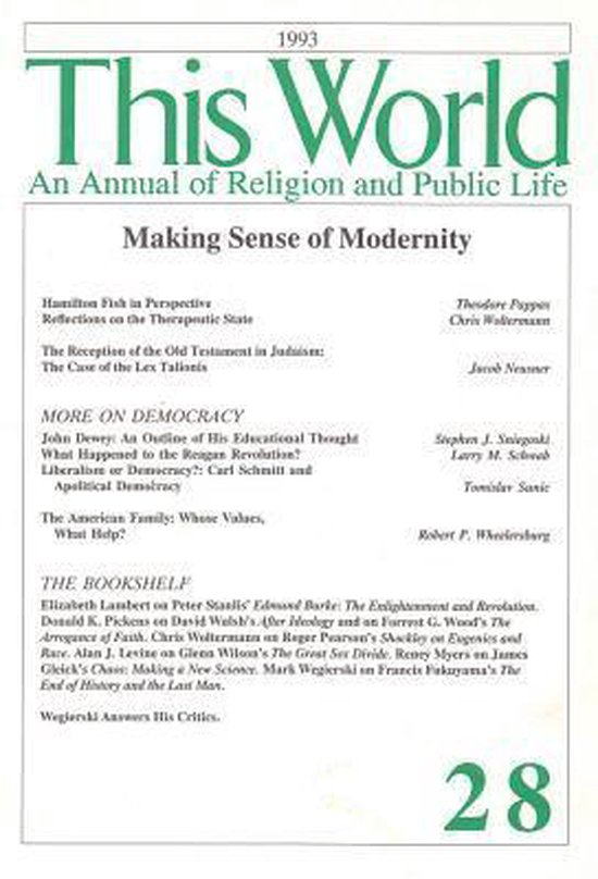 Making Sense of Modernity, Paul Gottfried | 9781560007265 | Boeken | bol.com