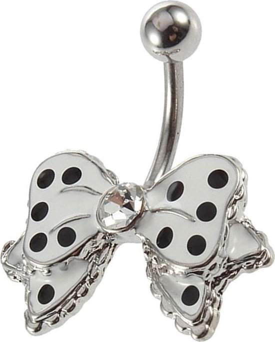 Fako Bijoux® - Navelpiercing - Strik - Wit | bol.com