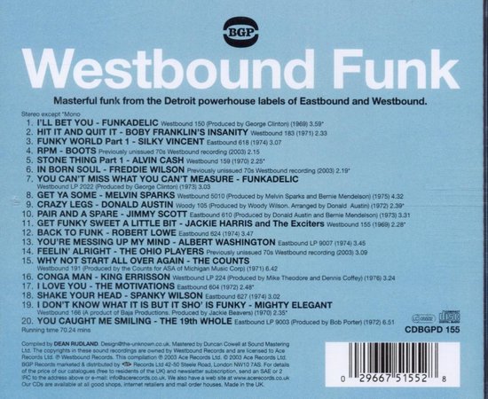 Westbound Funk, various artists | Muziek | bol