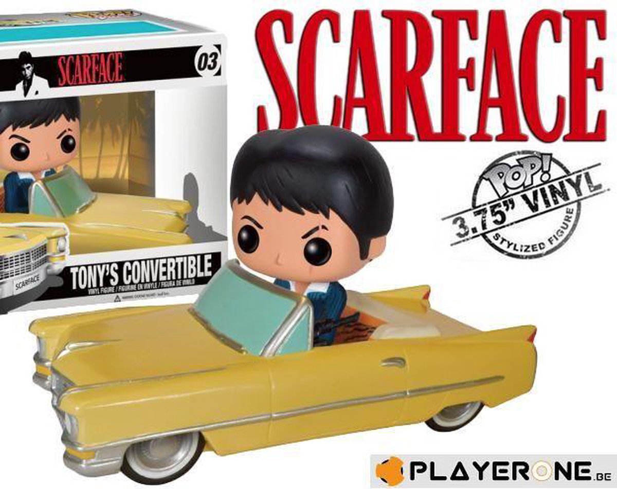 Funko: Rides #03 POP - Scarface - Tony Montana & Cadillac convertible ...