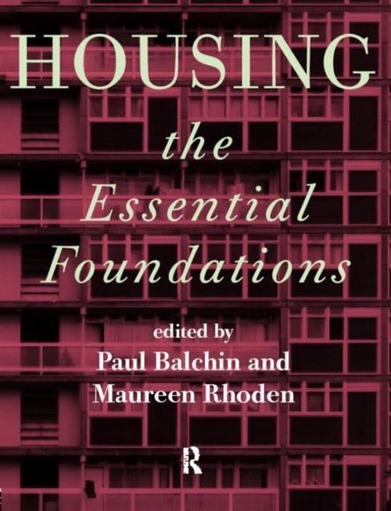 Housing: The Essential Foundations, Balchin, Paul | 9780415160087 | Boeken | bol