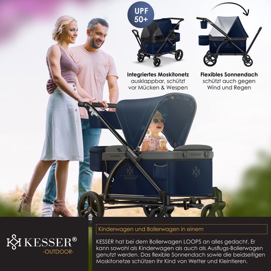 KESSER® Bolderkar Loops 2in1 Ook geschikt als Combi Kinderwagen ...