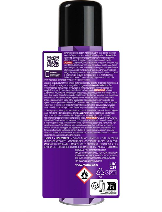 Matrix Builder Wax Spray – Styling wax voor textuur en body – 250 ml | bol