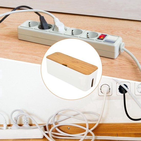 Bolture Kabel Organiser Wit - Kabelbox - Desk Organiser - 29,5 x 11 cm ...