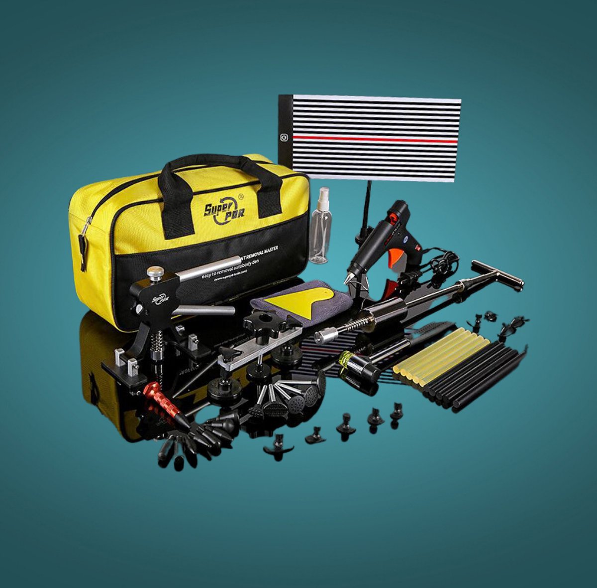 Super PDR® Professionele deuk reparatie kit - Deukentrekker - Slag ...