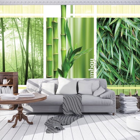 Fotobehang - Vlies Behang - 3D Uitzicht op Venetië door Rond Raam - 368 ...