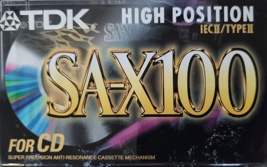 TDK SA-X 100 High End Type II Cassettebandje | bol