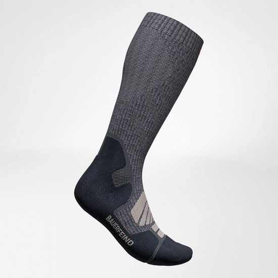 Bauerfeind Outdoor Merino Compression Socks, Men, Lava Grey, 42-45, S ...