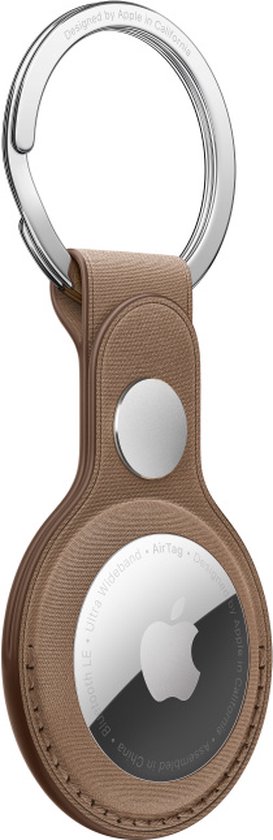 Origineel Apple AirTag Sleutelhanger Hoes FineWoven met Haak Bruin | bol