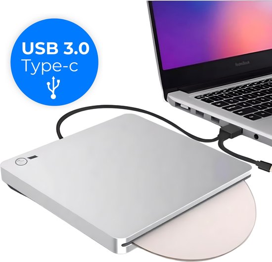 PuroTech ® Externe DVD/CD Speler - USB 3.0 & USB C - Brander - Optical ...