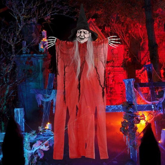 Equivera Hangende Heks - 1m - Halloween Decoratie - Halloween ...