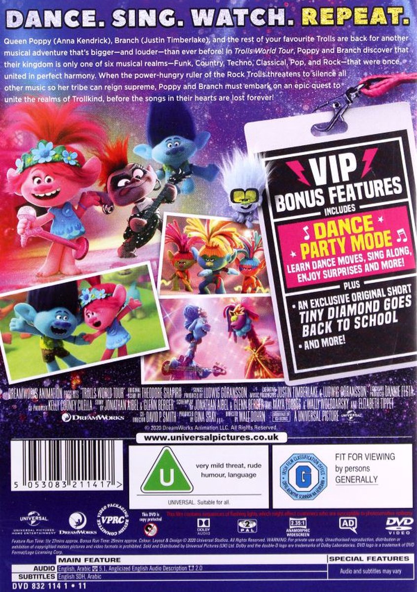 Trolls World Tour (Dvd), Rachel Bloom | Dvd's | bol