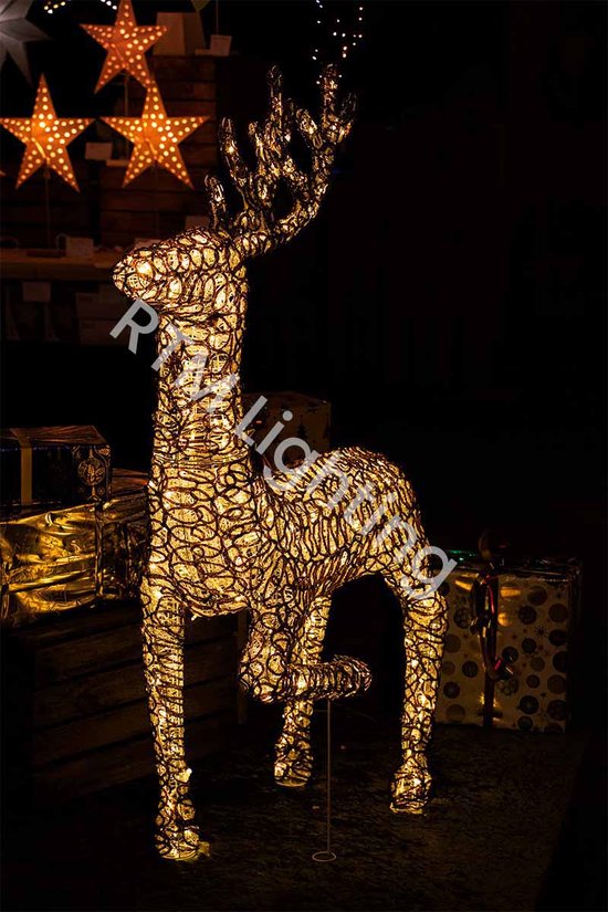 Rendier groot staand met 1 poot omhoog "Exclusivo" - 120cm | bol.