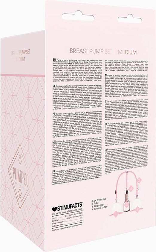 Shots - Pumped Borstpompset pink | bol